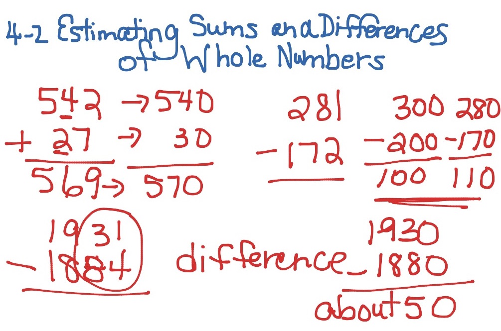 Envision Math Grade 4 Answer Key Topic 2.4 Estimating Sums and ...