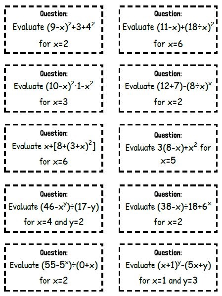 Envision Math Grade 6 Answer Key Topic 2.6 Evaluating Expressions ...