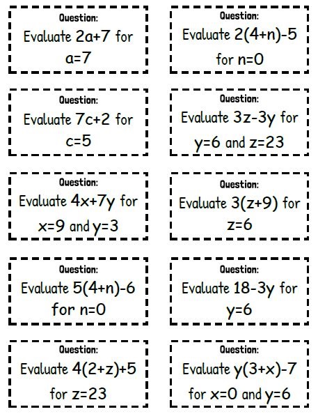 Envision Math Grade 6 Answer Key Topic 2.6 Evaluating Expressions ...
