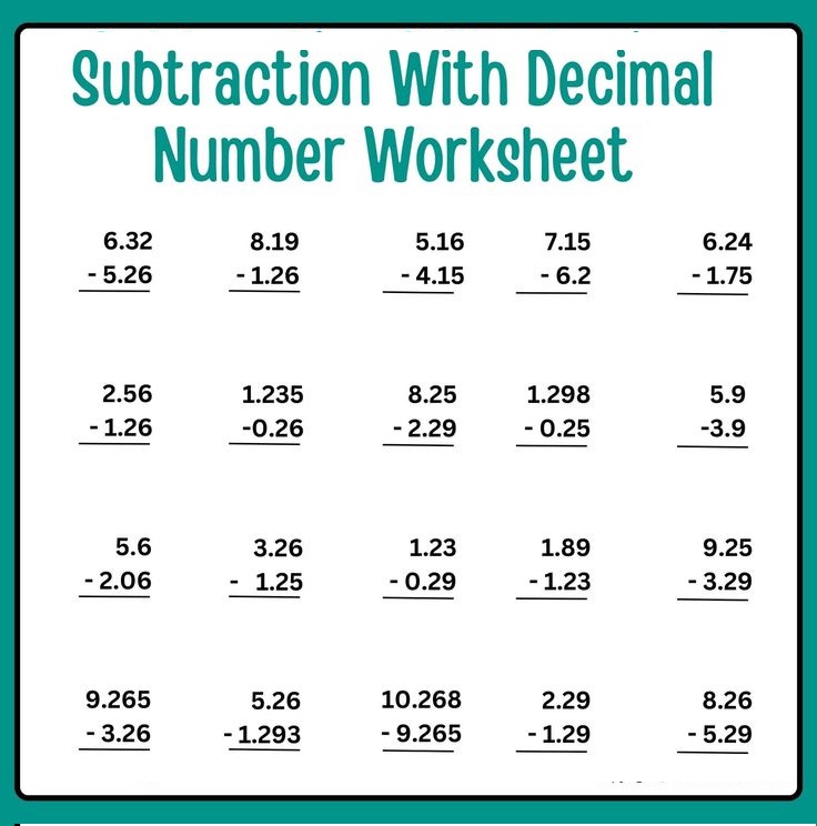 Envision Math Grade 5 Answer Key Topic 2.6 Subtracting Decimals ...