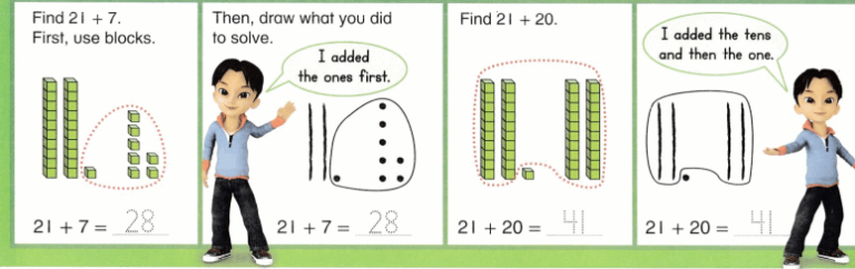 enVision Math Common Core Grade 1 Answer Key Topic 10 Use Models and ...