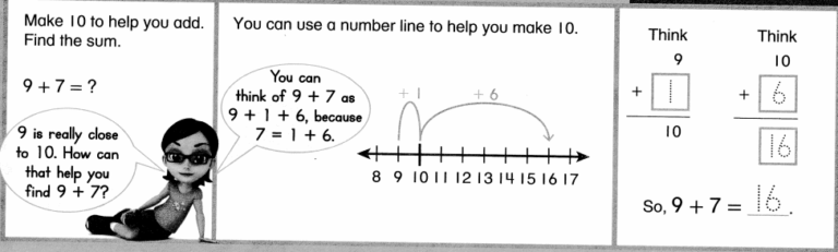 Envision Math Common Core Grade 1 Answer Key Topic 3 Addition Facts to ...
