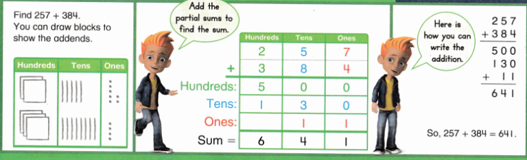 enVision Math Common Core Grade 2 Answer Key Topic 10 Add Within 1,000 ...